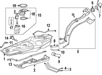 Unidad Emisora del Tanque de Combustible Original para Toyota RAV4 ...