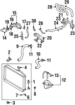 Empacadura del Termostato del Refrigerante Original para Toyota Lexus ...